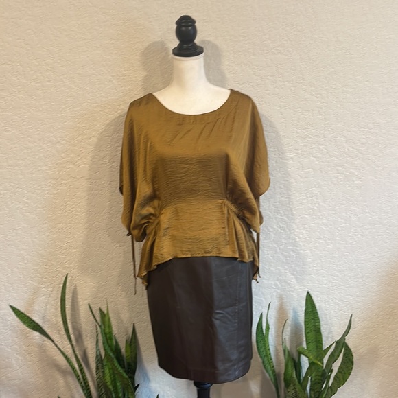 Peruvian Connection | Skirts | Peruvian Connection Brown Leather Skirt ...